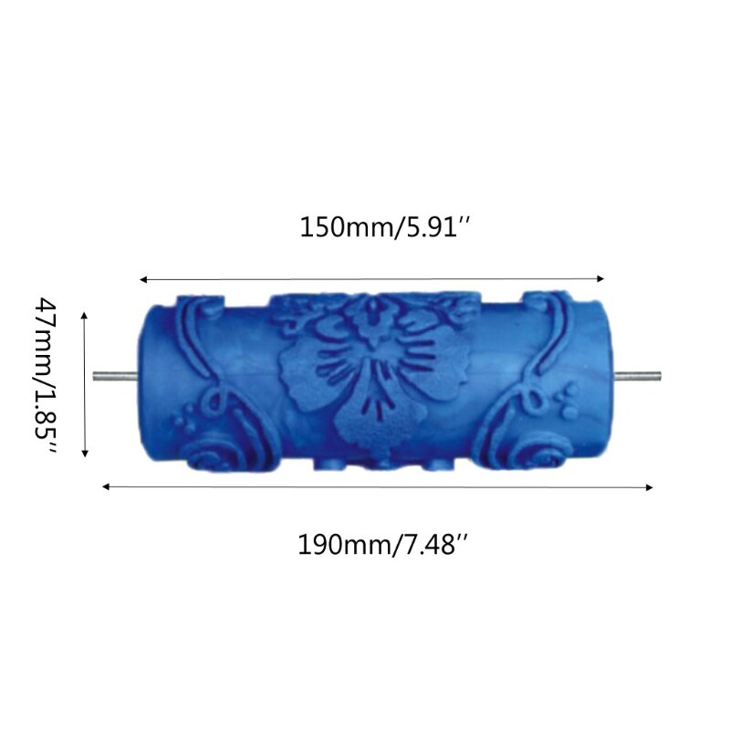 5\" Embossed Paint Roller Sleeve Wall Texture Sten... – Vicedeal
