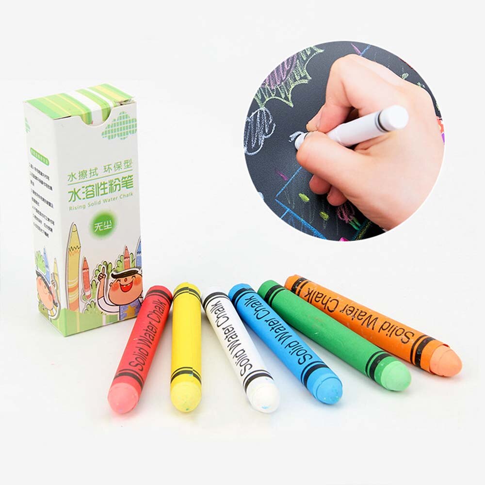 6 Pcs/Box Chalk Water-Soluble Dust-Free Chalk Colo... – Grandado