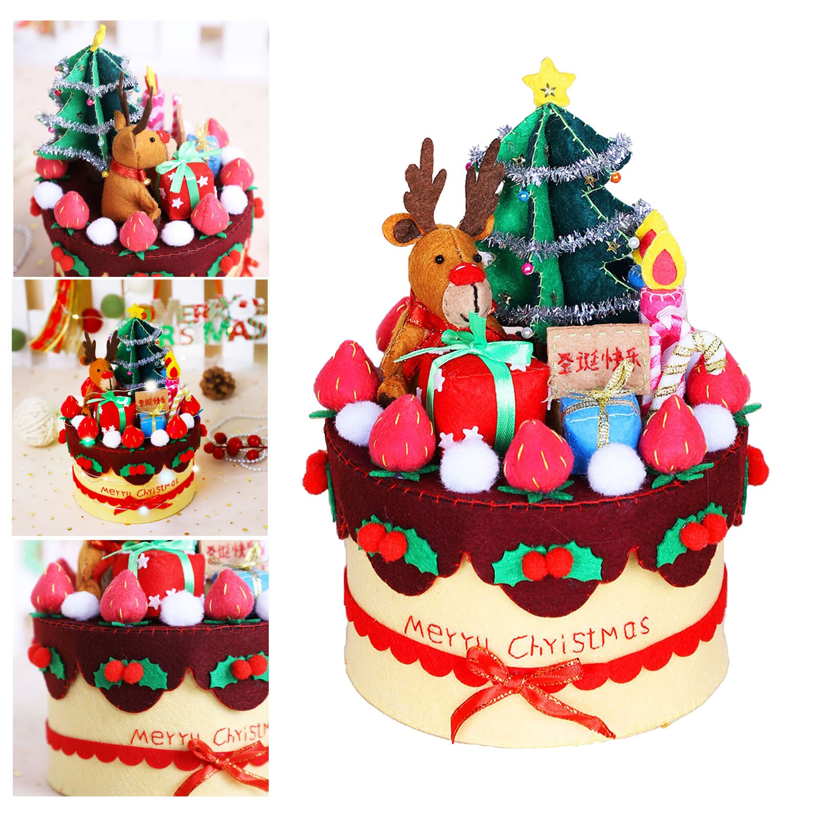 DIY Needlework Christmas Cake Decoration Collectio... – Grandado
