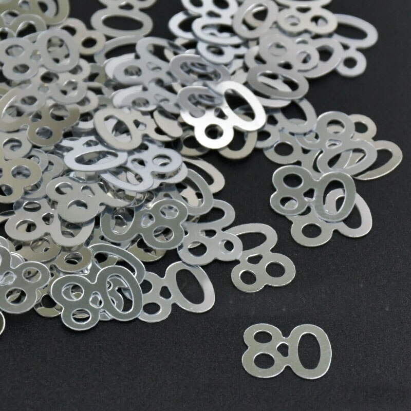 15g/bag Cute 80th Years Old Confetti Number Digita... – Vicedeal