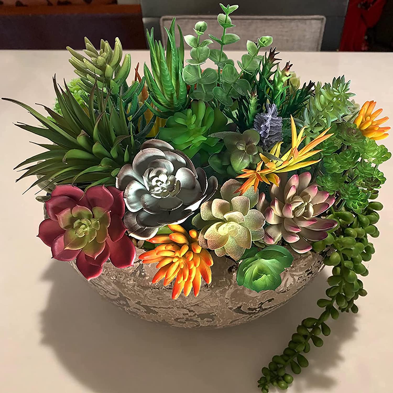 18pcs Artificial Succulents Realistic Faux Mini Su... – Grandado