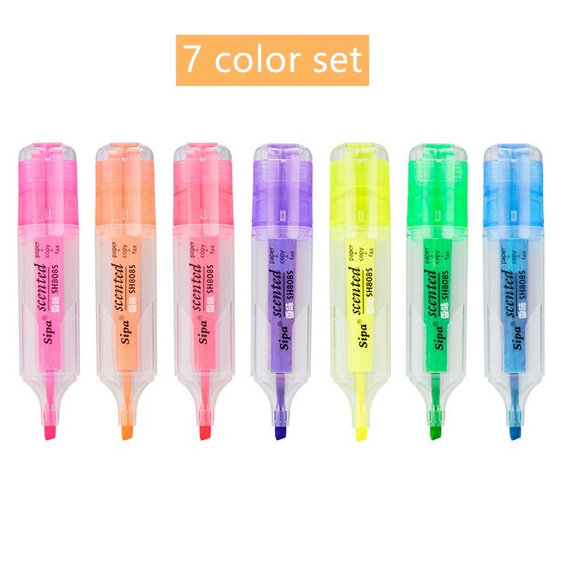 7pcs Transparent Shape Marker Highlighter Pen Pain... – Grandado