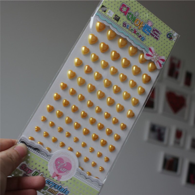 Scrapbook Sticker Self Adhesive 3d Acrylic pearl H... – Grandado