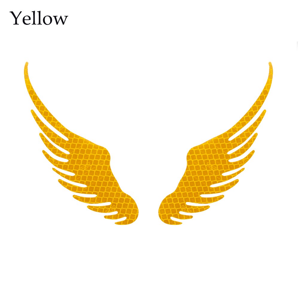 1 Pair Funny Wings Car Sticker Reflective Safety W... – Grandado