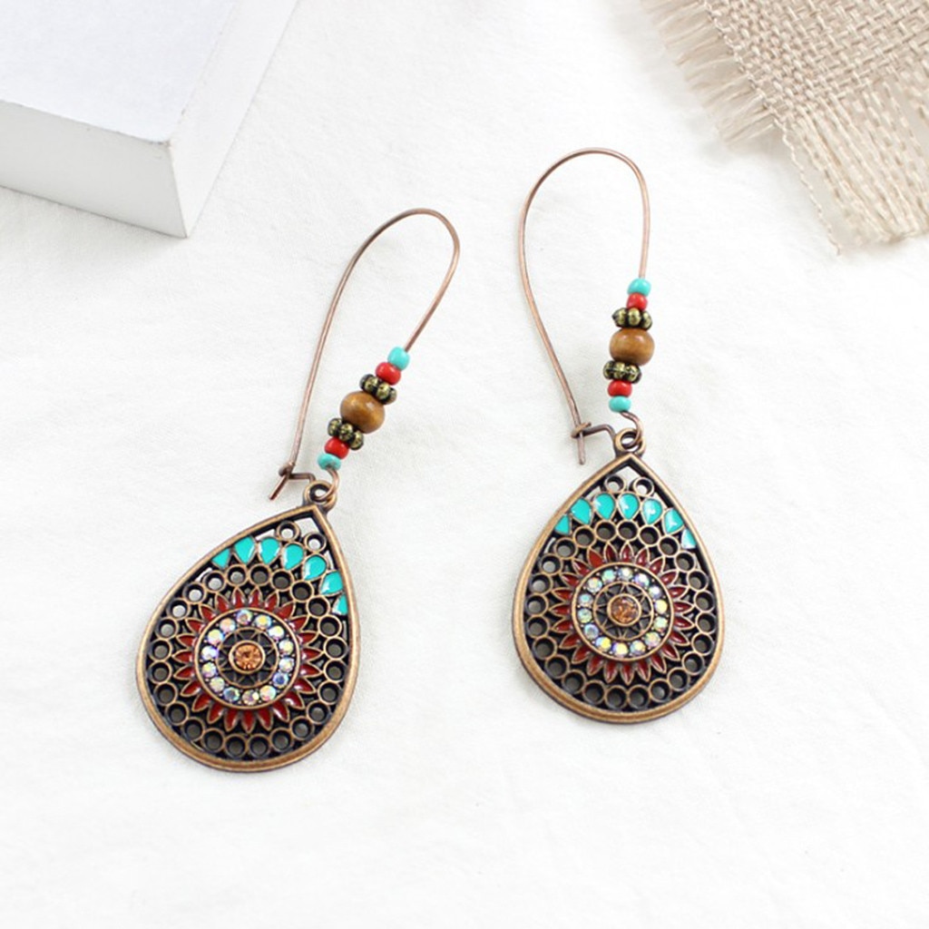 Vintage Boho India Ethnic Water Drip Hanging Dangl... – Grandado