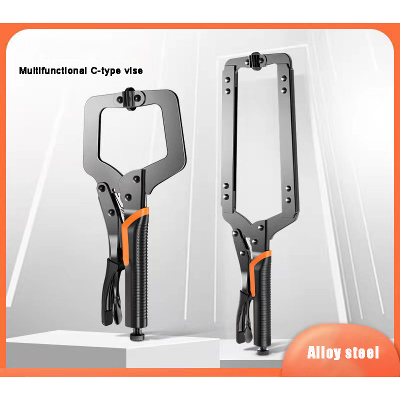 Multifunctional steel C-type pliers vise locking p... – Grandado