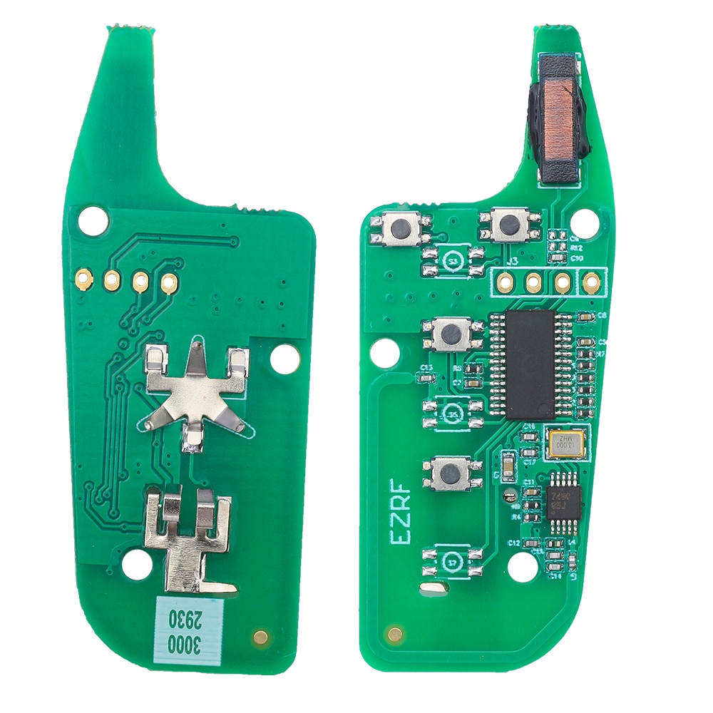 Keyecu 2 stk / mye snu fjernkontroll nøkkelfri inngangsfob 4 knapp 315 ...