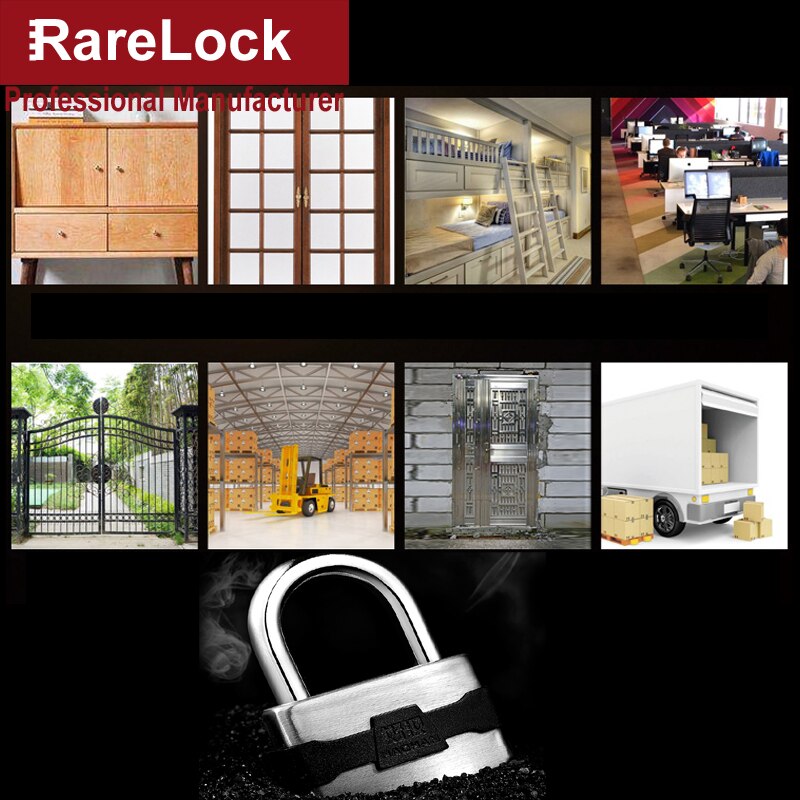 Stainless Steel Padlock Waterproof Lock 60mm Large... – Grandado