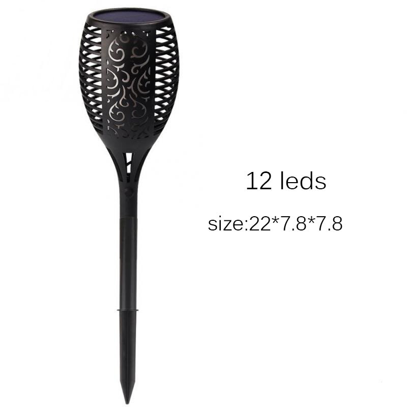 12LED 33LED Solar Flame Torch Light Flickering Wat... – Grandado