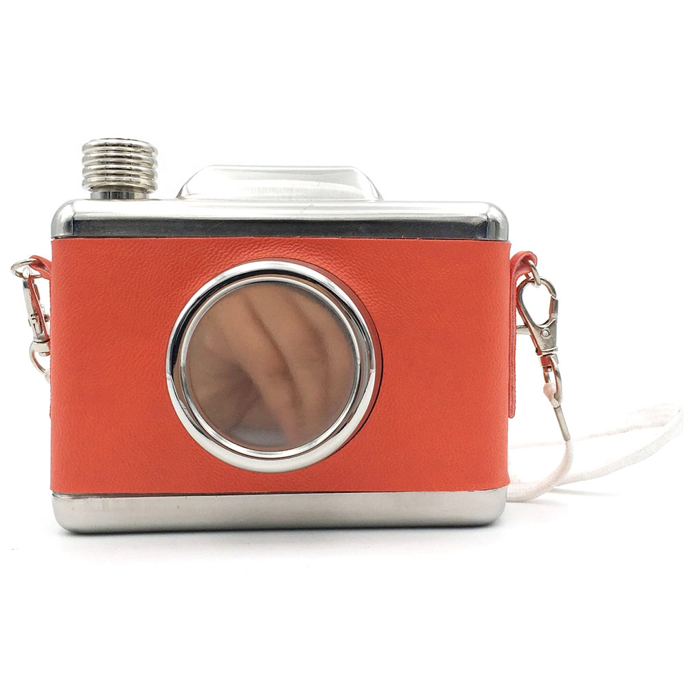 Camera Shape Safe Stainless Steel Hip Flask Wrappe... – Grandado