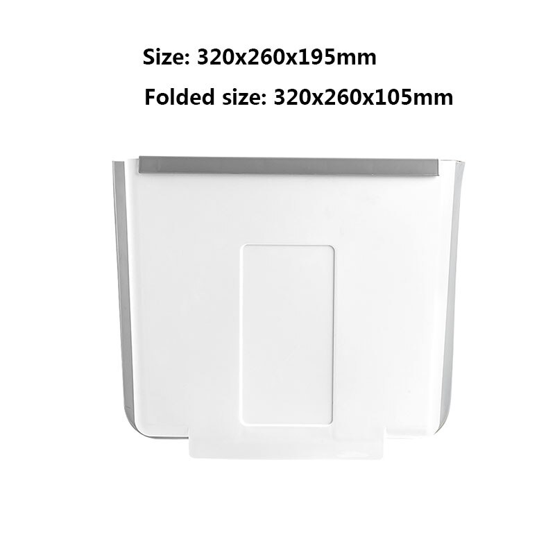 Folding Waste Bin Kitchen Cabinet Door Hanging Tra... – Grandado