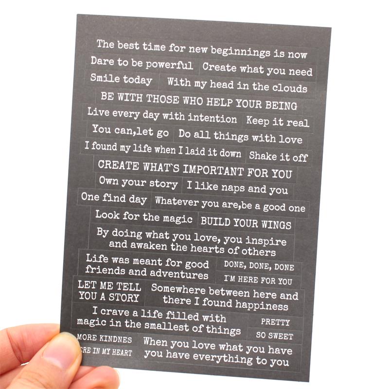 YPP CRAFT 4pcs Words Stickers for Scrapbooking DIY... – Vicedeal
