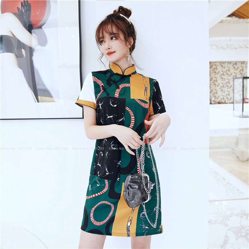 Qipao – robe de soirée Style Harajuku pour femmes,... – Grandado