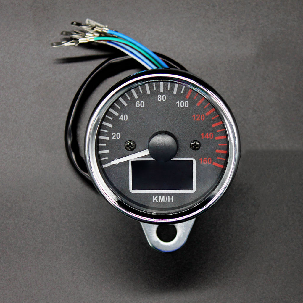 12V Motorbike Chrome LED Speedometer Tachometer Od... – Vicedeal