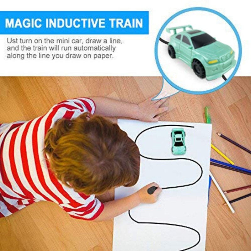 Inductive Mini Truck Car Follow Black Drawing Line... – Grandado