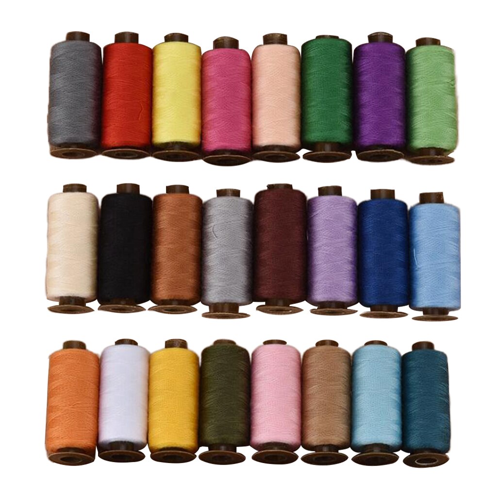 24 Assorted Colors Polyester Sewing Thread Spool 5... – Grandado