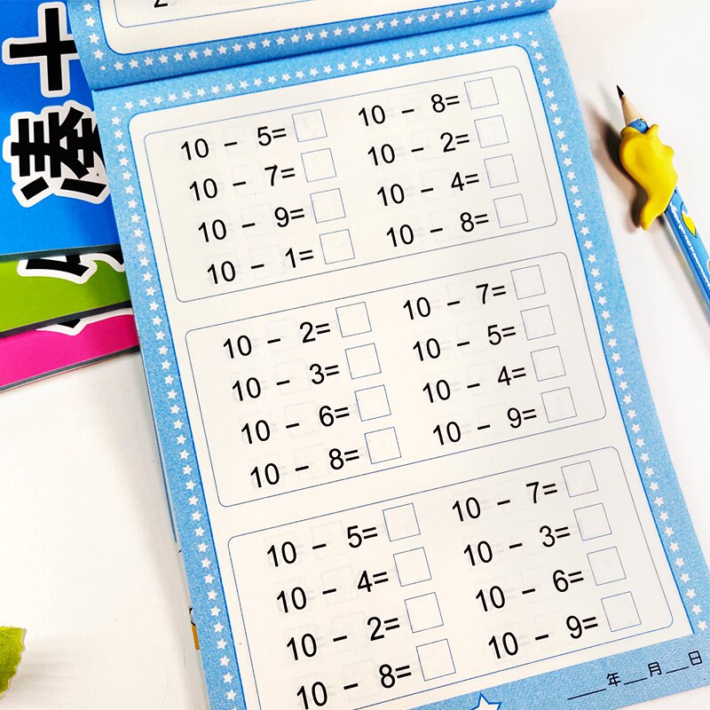 4 Books Children Mathematics exercises Book Learni... – Vicedeal