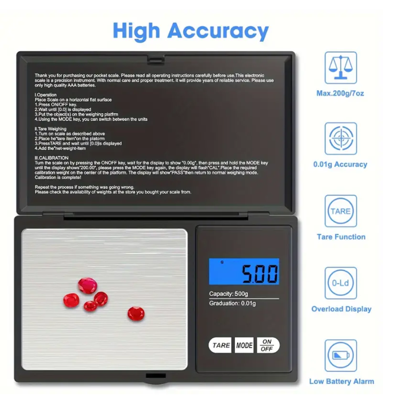 Jewelry Gram Weight For Kitchen Precise LCD Mini D... – Vicedeal