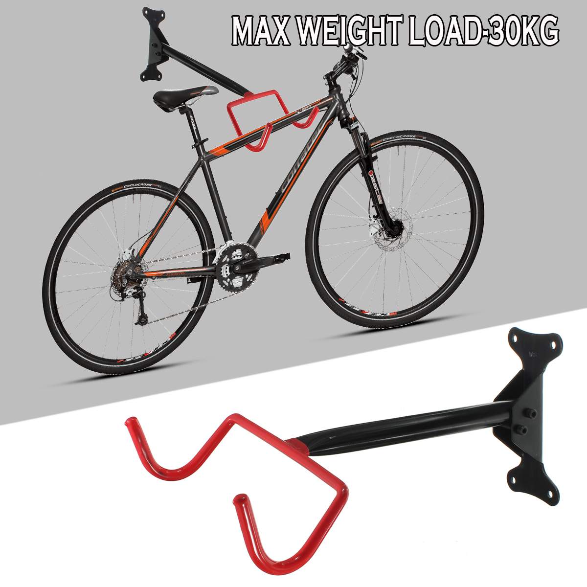Fiets Muur Houder Mountainbike Rack Fiets Wandmont... – Vicedeal