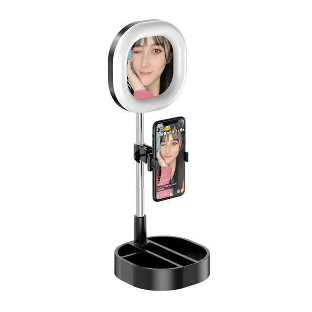Portable Dimmable LED Ring Light with Makeup Mirro... – Vicedeal