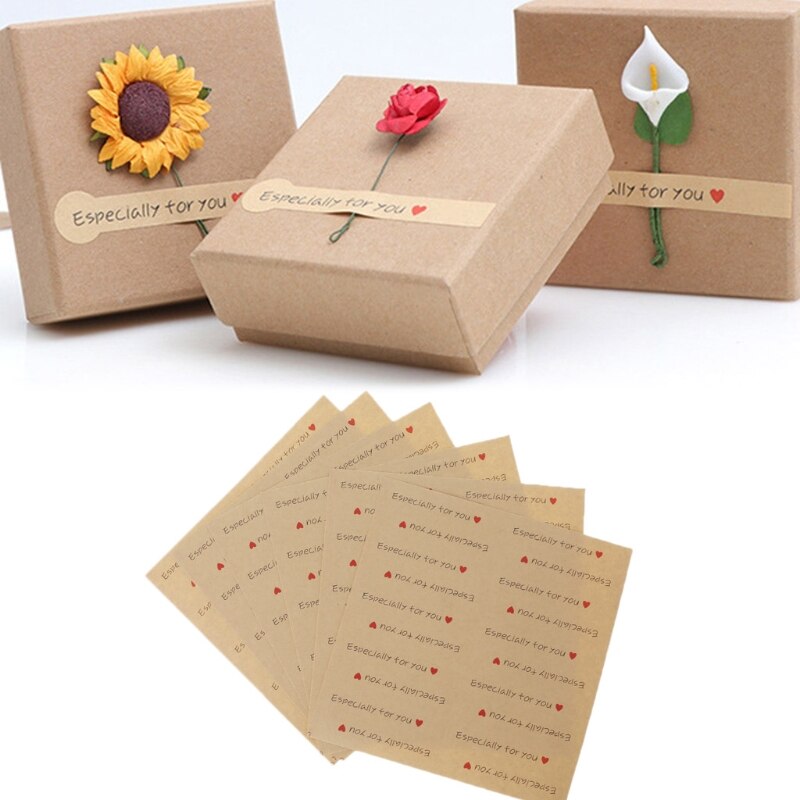 Handmade Especially For You Stickers Label Kraft P... – Vicedeal