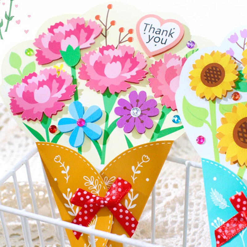Mother's Day 3D Bouquet Greeting Card Diy Hand... – Grandado