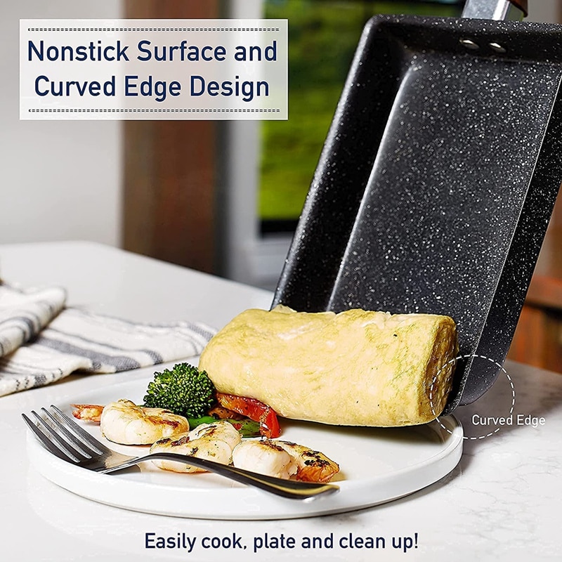 ! Tamagoyaki Pan Japanese Omelette Pan, Non-Stick ... – Grandado