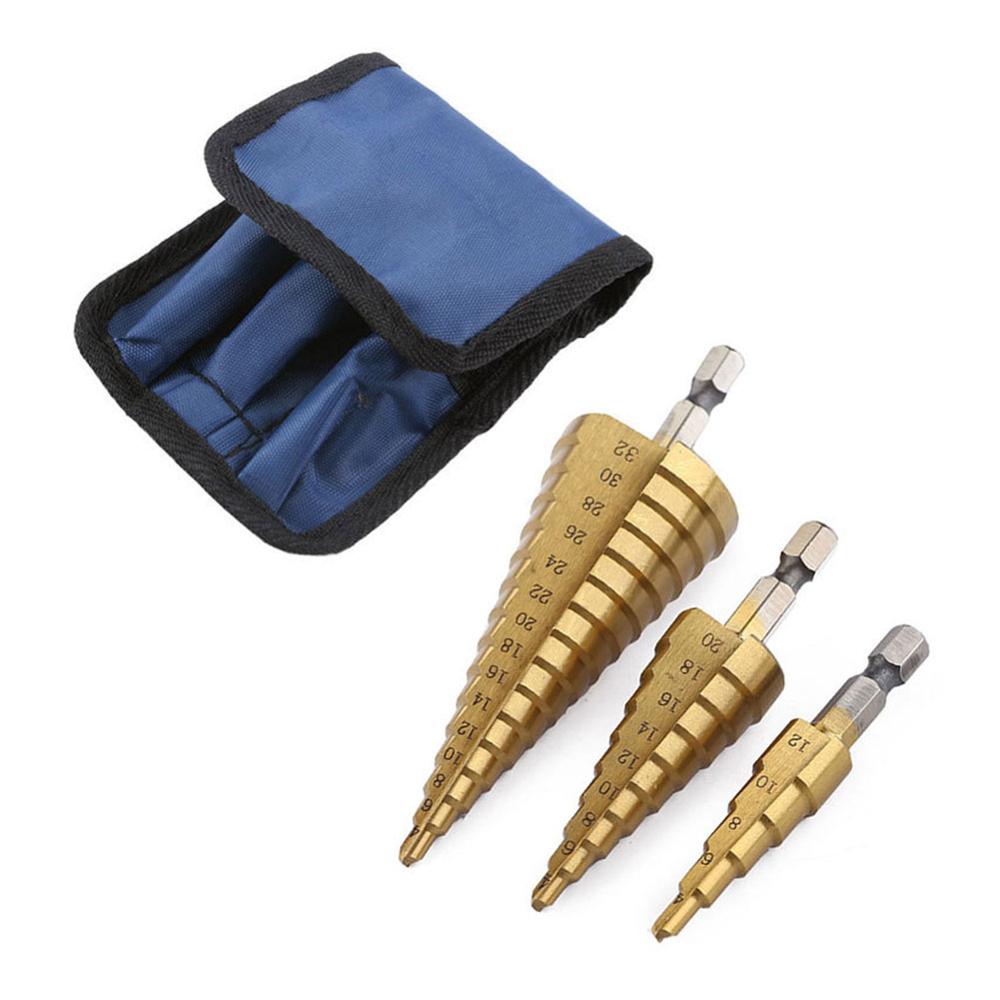 JGZUI 3pcs Step Drill Bit Set Hss Cobalt Multiple ... – Grandado