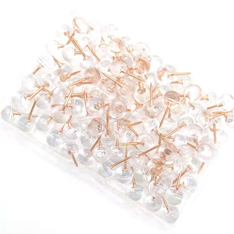 100PCS Metal Map Tacks Push Pins Acrylic Head With... – Grandado