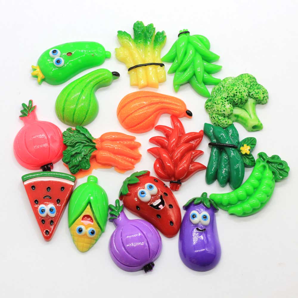 10/100pcs Miniature Mini Food Cartoon Fruits And V... – Grandado