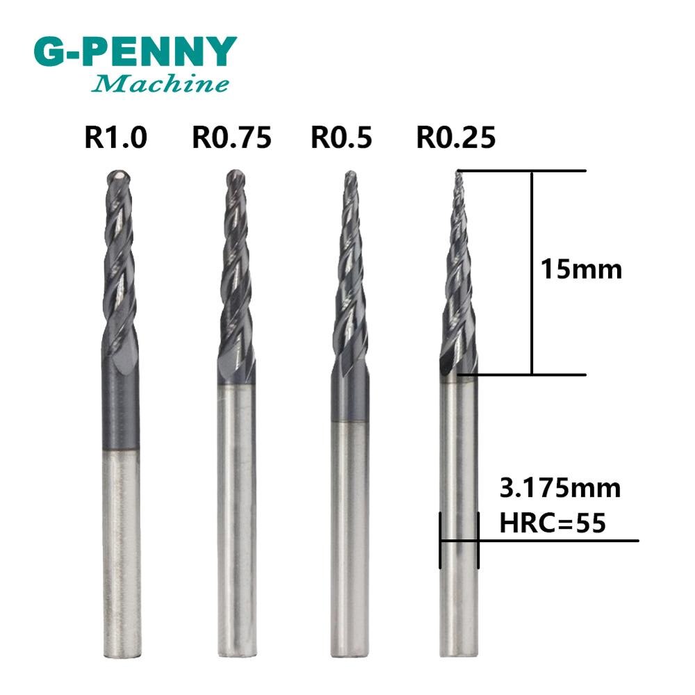 1pcs-R0.25 R0.5 R0.75 R1.0 CNC Tungsten solid carb... – Vicedeal