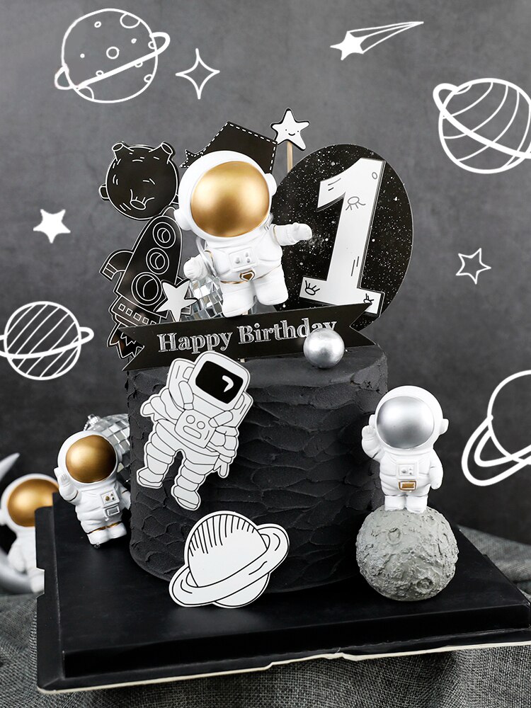 Globo de plata, Luna, nave espacial, decoraciones ... – Vicedeal