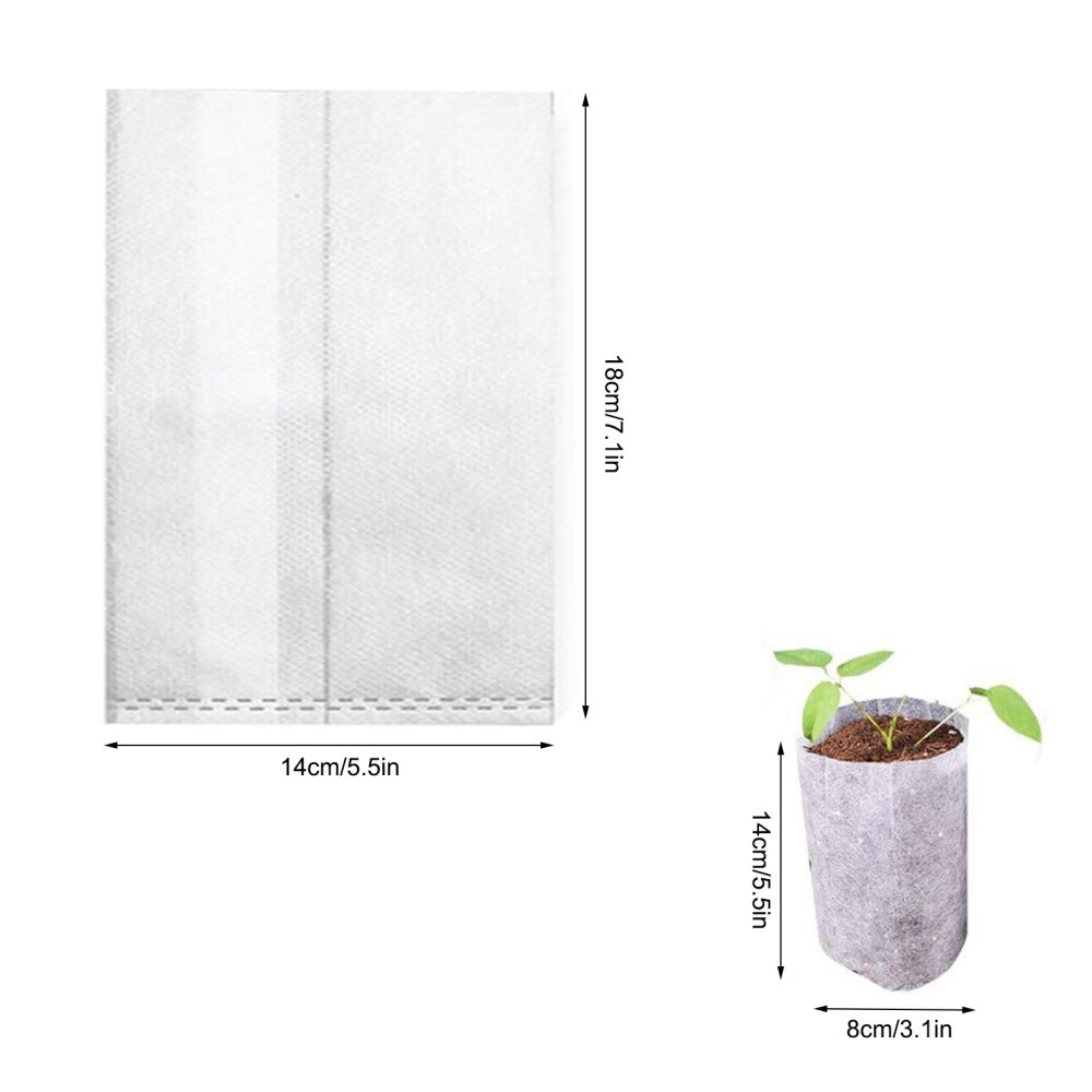 Bag Sack 100Pcs Biodegradable For Plants 2 Sizes S... – Grandado