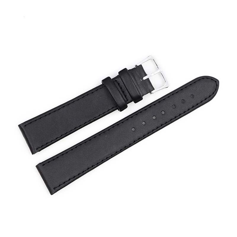 VNWCT PU Læder Urrem - Sort/Brun - 12mm til 24mm B... – Grandado