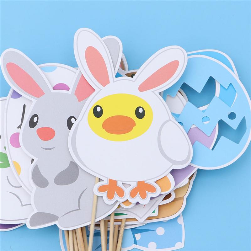 Lovely Easter Photo Props Kit DIY Selfie Egg Bunny... – Vicedeal