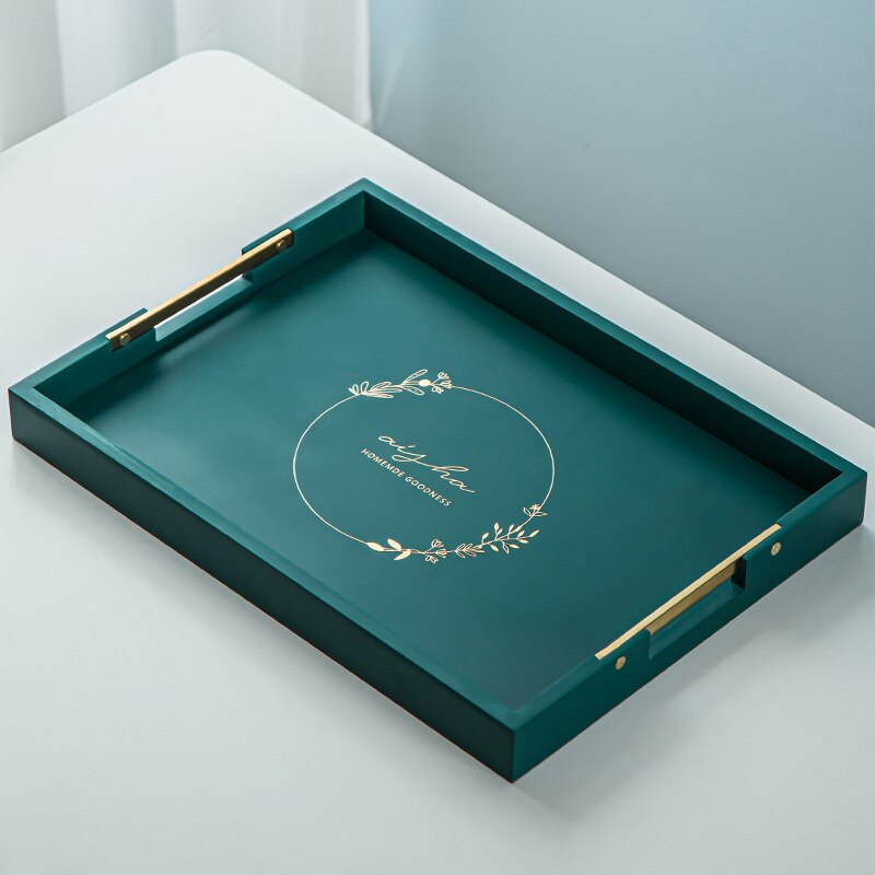 Light Luxury Tray Rectangular Tea Tray Household T... – Vicedeal