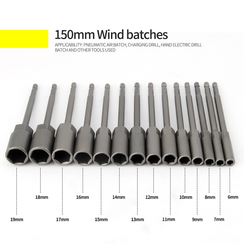 1pcs 150mm Length Extra Deep Bolt Nut Driver Bit 1... – Grandado