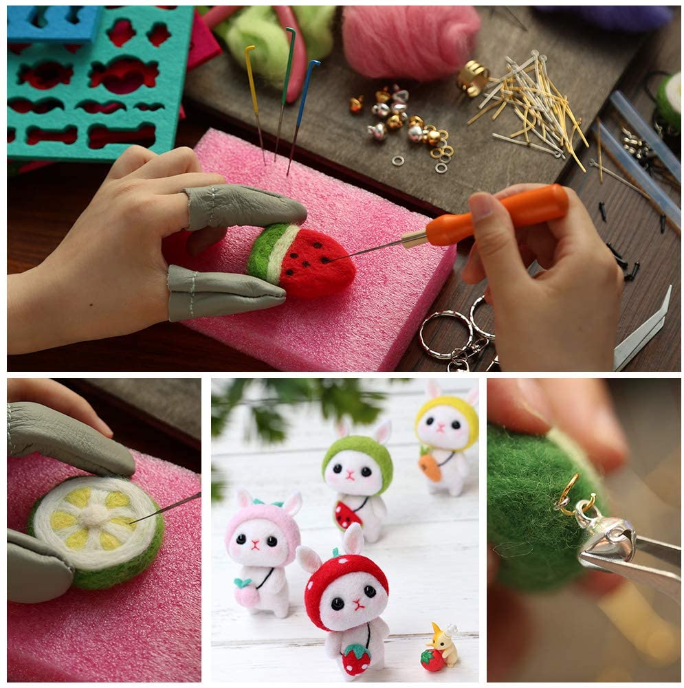 LMDZ Needle Felting Kit, Wool Felting Kit, Wool Ro... – Grandado