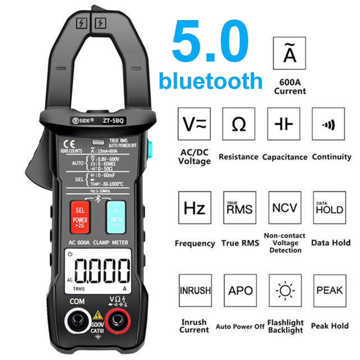 Digital Clamp meter ZT-5BQ Wireless Technology Sma... – Vicedeal