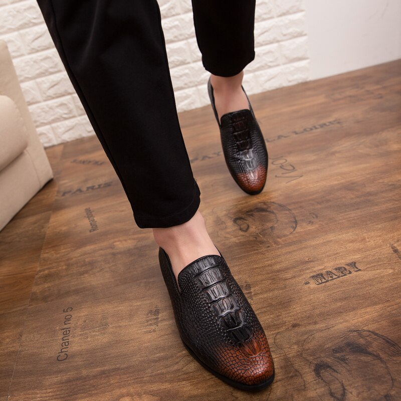 INLIKE Men's Luxury Big Size Metal Shoes Brand Wed... – Grandado
