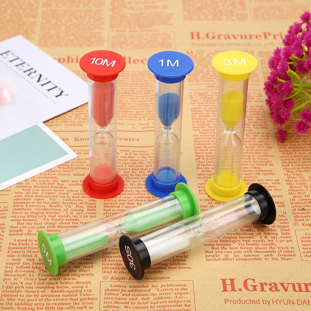 6pcs/set Plastic Hourglasses Sandglass Timer Child... – Grandado