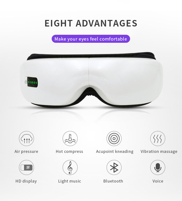 3D Intelligent Eye Massage Safe Vibration Air Pres... – Grandado