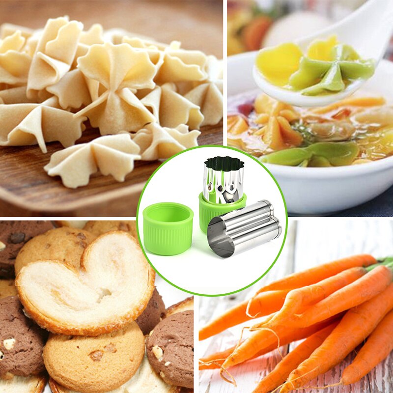 12 Pcs Vegetable Shape Cutter Set Flower Star Mold... – Grandado