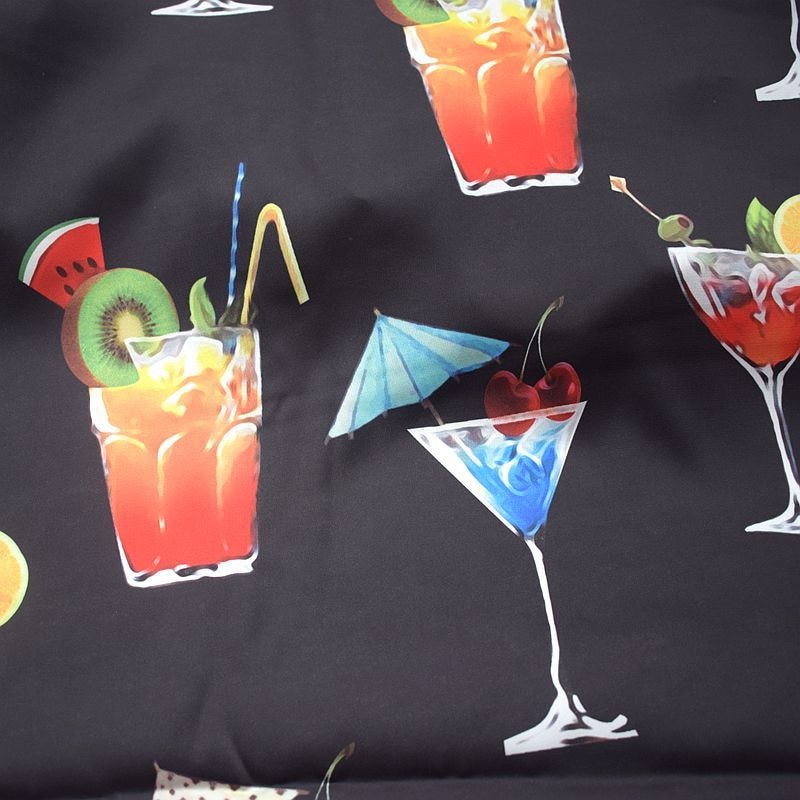 Big catwalk fabric digital printing printing satin... – Grandado