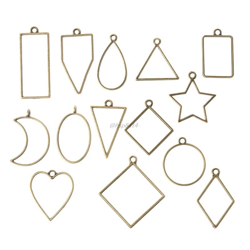 Set van 14 geometrische metalen frames, diy epoxyh... – Grandado
