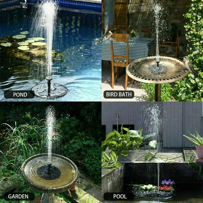 Kleine Fontein Zonne-energie Vogel Bad Water Drijv... – Grandado