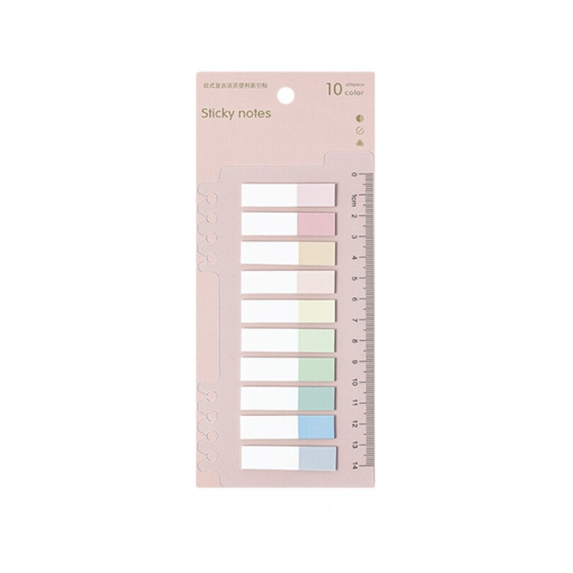 1Set Macaron Color Sticky Notes Index Memo Pad Boo... – Grandado