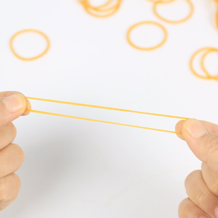 100 PCS Normal Yellow Elastic Rubber Band for Offi... – Vicedeal