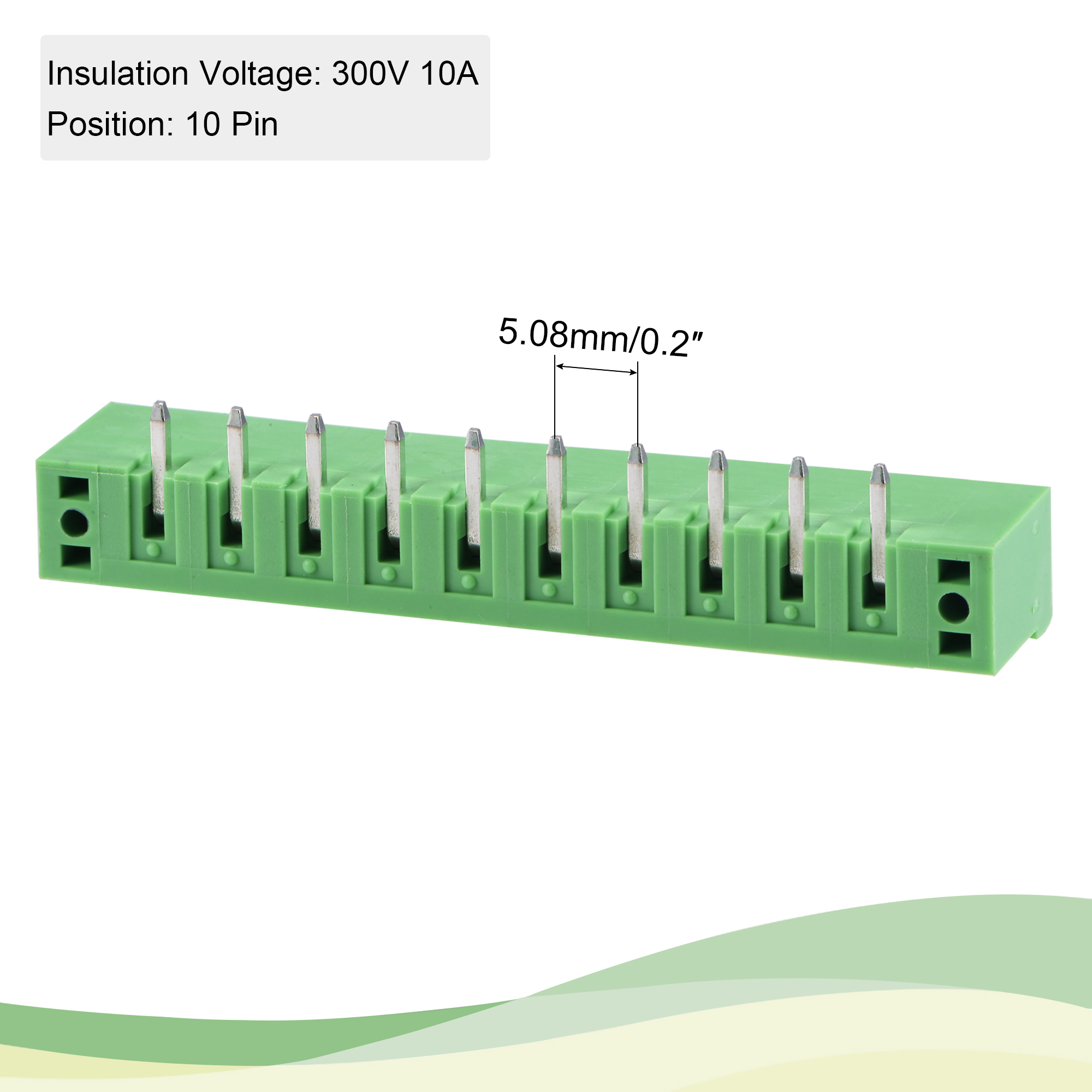 Uxcell Pcb Mount Screw Terminal Block 5.08Mm Pitch... – Vicedeal
