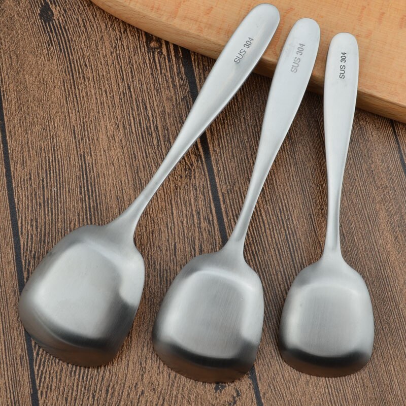 Square Shape Flat Spoon Stainless Steel Big Scoop ... – Grandado